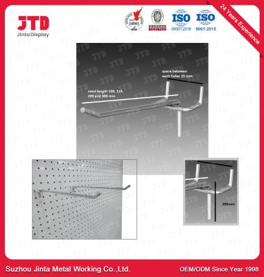 China Single Hook Gondola Shelving Accessories With Pop Sign Holder Stainless Steel for sale
