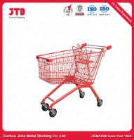 China Customized Supermarket Metal Shopping Trolley With PP Joint for sale