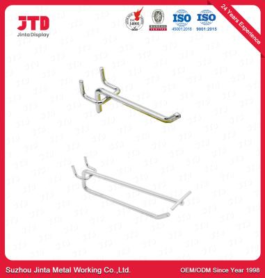 China Chromed Finish Single Wire Hook Used For Perforated Back Panel for sale