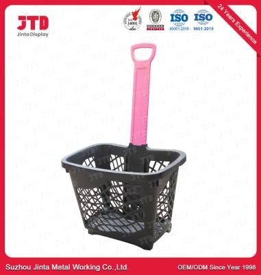 China 45L HDPP Plastic Trolley Basket 35kgs Loading Unfolding for sale