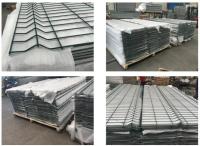 China 3d Curved Panel Welded Wire Mesh Garden Fence 1.8m High With Plastic Pvc Uv Slat with Custom for sale