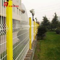China 3D PVC Powder Coated Curved Metal Fence Welded Wire Mesh Security fence for sale