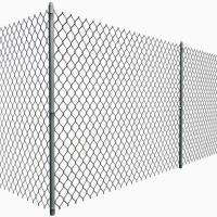 China Wholesale Prices Diamond Wire Mesh Galvanized Industry Chain Link Fence For Sale for sale