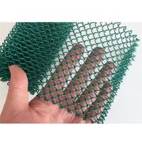 China Wholesale Pvc Coated Diamond Shape Wire Mesh Steel High Strength Galvanize Chain Link Fence for sale