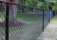 China ISO14001 PVC Coated Wire Mesh Diamond Chain Link Fence for sale