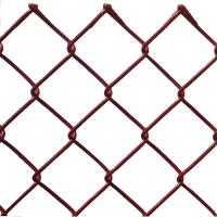 China Factory PVC Coated Chain Link Mesh Fence Galvanized Diamond Mesh Fence for sale