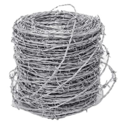 China Suitable Price Barb Wire Fence Bracket General Twist Galvanized Iron Barbed Wire for about 500 meters for sale