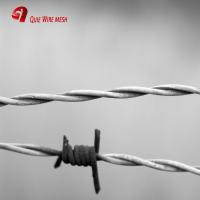 China Anti-corrosion hot dipped galvanized barbed wire double strand 50kg 22mm barbed wire price per roll for sale