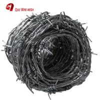 China Hot dipped galvanized double strand barbed wire coil 600mm coil diameter barbed wire cheapest for sale