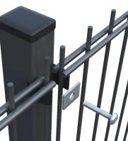 China 8FT Tall Tubular Steel Fencing and Driveway Gates Cheap Wrought Iron Fence for sale
