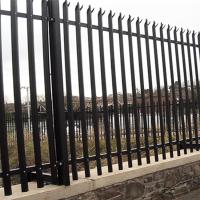 China Factory Price Height Decorative Iron Fence Panel Colors Available Galvanized Picket Iron Fence for sale