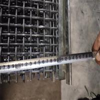 China Hooked Vibrating Sieve Crusher Stone Mine Quarry Screen Mesh Steel Barbed Crimped Square Woven Galvanised Wire Mesh for sale