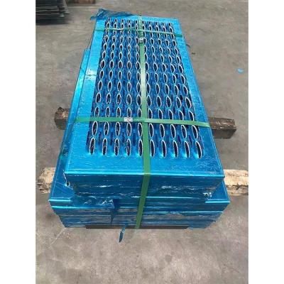 China Factory Wholesale Industries Use Aluminum Punched Hole Stair Gratings Of Anti Slip And Serrated Aluminum Bar for sale