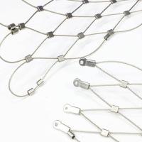 China Stainless Steel Wire Cable Net Rope Mesh AISI SS316 Ferrule Diamond for sale