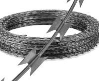 China Direct Manufacturer Galvanized Razor Barbed Wire/Concertina Blade Fencing Security Wire Roll for sale