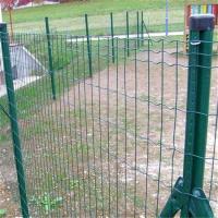 China 2''x2'' Green PVC coated Euro Fence Welded wire mesh rolls for garden for sale