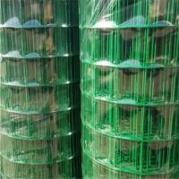 China 2''x2'' Green PVC coated Euro Fence Welded wire mesh rolls for garden for sale