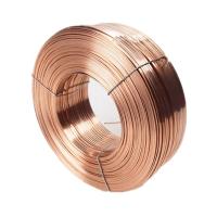 China Professional China Manufacturer Copper Coated Galvanized  Flat Stitching Wire for Corrugated Box Carton for sale