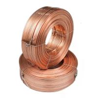 China Professional China Manufacturer Copper Coated Galvanized  Flat Stitching Wire for Corrugated Box Carton for sale