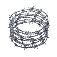 China Farm And City Decorative 1.5cm Barbed Length Fence hot dipped Razor Barbed Wire for sale