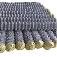 China 0.5m 60x60mm Galvanised pvc coated green chain link fence for sale