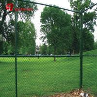 China Custom green chain link cyclone wire fence price philippines for sale