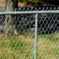 China 10 Gauge Green 2in openning galvanized Chain Link Fence For Baseball Fields for sale