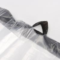 China 5-50 Micron Thickness PE Plastic Drawstring Trash Bag Roll for Clear Garbage Packaging for sale