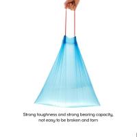 China Embossed Surface Handling 13 Gallon Drawstring Odor Controlling Trash Bags for sale