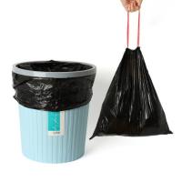 China 5-50 mic Thickness Heavy Duty Drawstring Biodegradable Trash Bag with Embossed Surface for sale