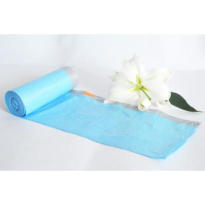 China Custom Logo Drawstring Kitchen Trash Bags 450x500mm HDPE LDPE Garbage Waste Bags for sale