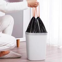 China Household Portable Drawstring Garbage Bag with Custom Logo and OK Compost Certificate for sale