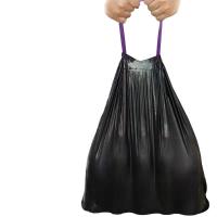 China Household Garbage Bag Portable Drawstring Bag for Department Store Thickened Material for sale