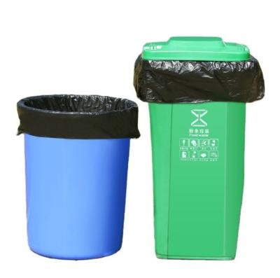 China Heavy Duty Plastic Garbage Bags 450x500mm Trash Can Liners HDPE LDPE Custom Thickness for sale