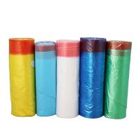 China Custom Logo Accepted HDPE Drawstring Garbage Bag for Household Kitchen Waste Disposal for sale