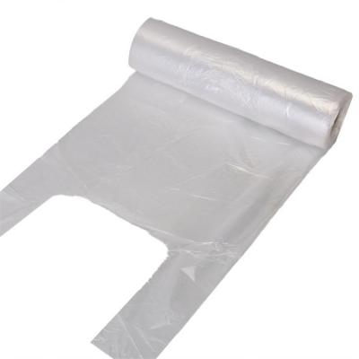 China Vest Type Garbage Bag HDPE LDPE LLDPE 5-100 Mic Black Plastic Waste Bag for Household for sale
