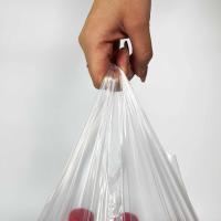 China Vest Type Garbage Bag HDPE LDPE LLDPE 5-100 Mic Black Plastic Waste Bag for Household for sale