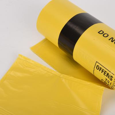 China Large Small and Medium-Sized Hospital Yellow Medical Waste Bag with Security Features for sale