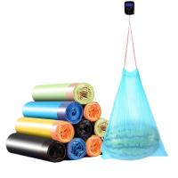 China Customizable Drawstring Rubbish Bags 5-39 Gallon HDPE LDPE Plastic Bin Liners for sale