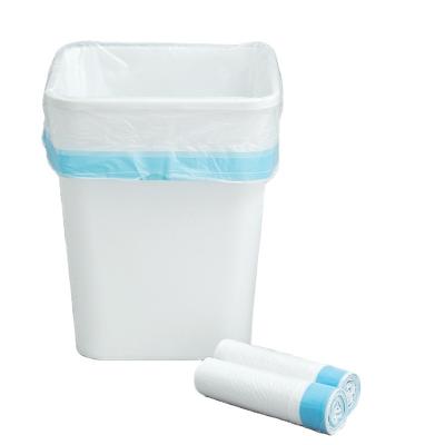 China Custom Drawstring Garbage Bags 450x500mm HDPE LDPE Thick 5-100 Mic Leak Proof for sale