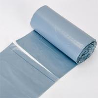 China Black HDPE Trash Garbage Bag 30pcs Roll Offset Printing Custom Thickness 5-80 Mic for sale