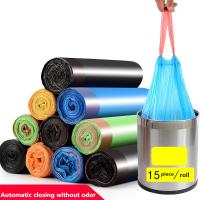 China HDPE LDPE LLDPE Trash Can Liners 450x500mm 5-100 Mic Thick Garbage Bags for Home Office Kitchen for sale