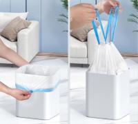 China OK Compost Household Drawstring Kitchen Garbage Bag 450x500mm 5-100 Mic Thick for sale
