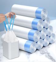 China OK Compost Household Drawstring Kitchen Garbage Bag 450x500mm 5-100 Mic Thick for sale
