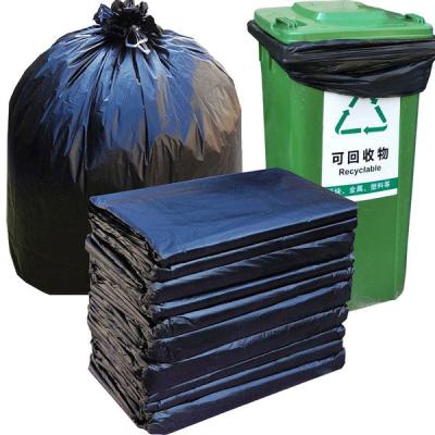 China Custom Size HDPE Plastic Contractor Trash Bags 1000x1200mm Thickness 5-100 Mic Folded for sale