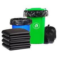 China Custom Size HDPE Plastic Contractor Trash Bags 1000x1200mm Thickness 5-100 Mic Folded for sale