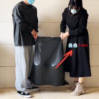 China Custom Size HDPE Plastic Contractor Trash Bags 1000x1200mm Thickness 5-100 Mic Folded for sale