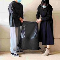China HDPE Black Plastic Trash Bag Can Liner 730x840mm 5-100 Mic Eco-Friendly Waste Disposal for sale