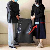China HDPE Black Plastic Trash Bag Can Liner 730x840mm 5-100 Mic Eco-Friendly Waste Disposal for sale