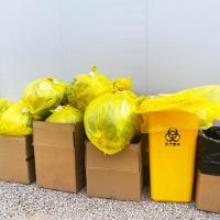 China Hospital Waste Disposal PE Flat Bags 5-100 Mic Thickness Customizable for sale